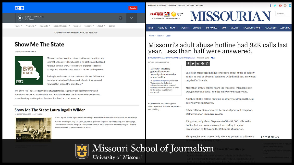Missouri School of Journalism’s NPR-member station KBIA’s ‘Show Me The ...