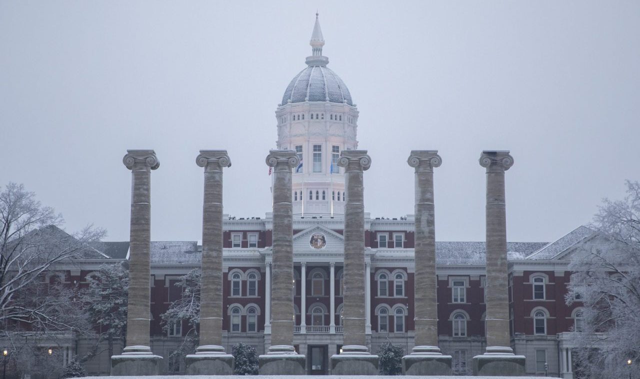 A dusting of snow creates a picture-perfect campus // Show Me Mizzou ...