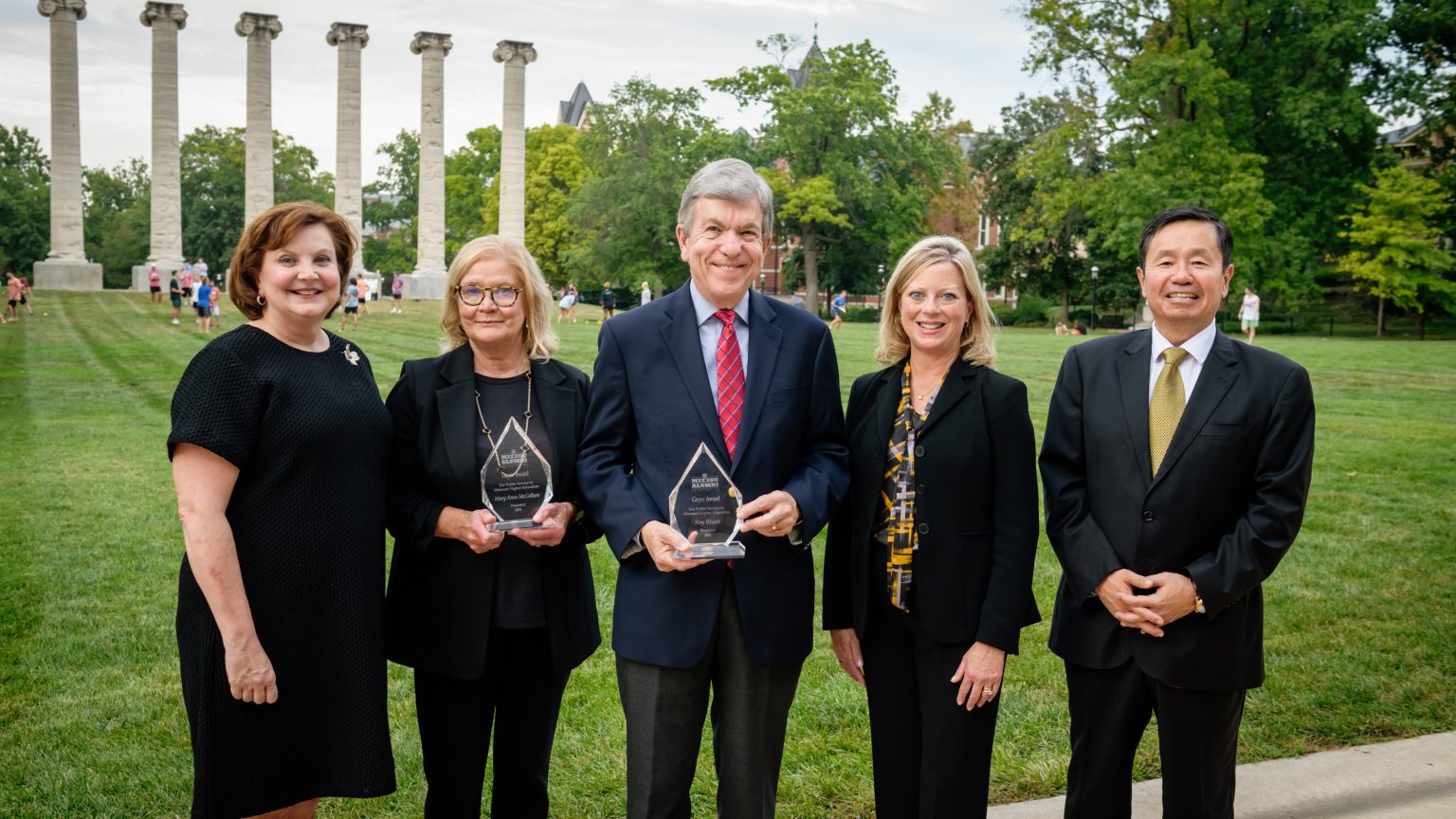 Mizzou Alumni Association recognizes Blunt, McCollum with Geyer Award