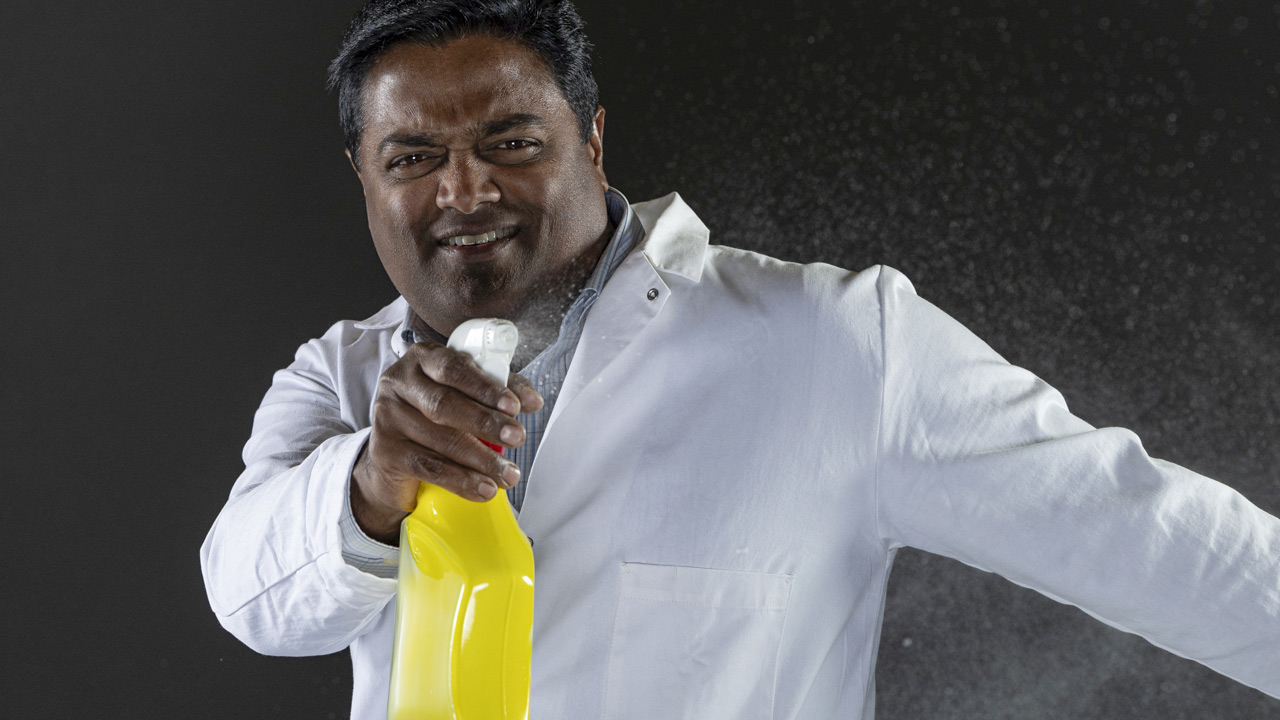Kantha Channaiah is bacteria’s worst nightmare