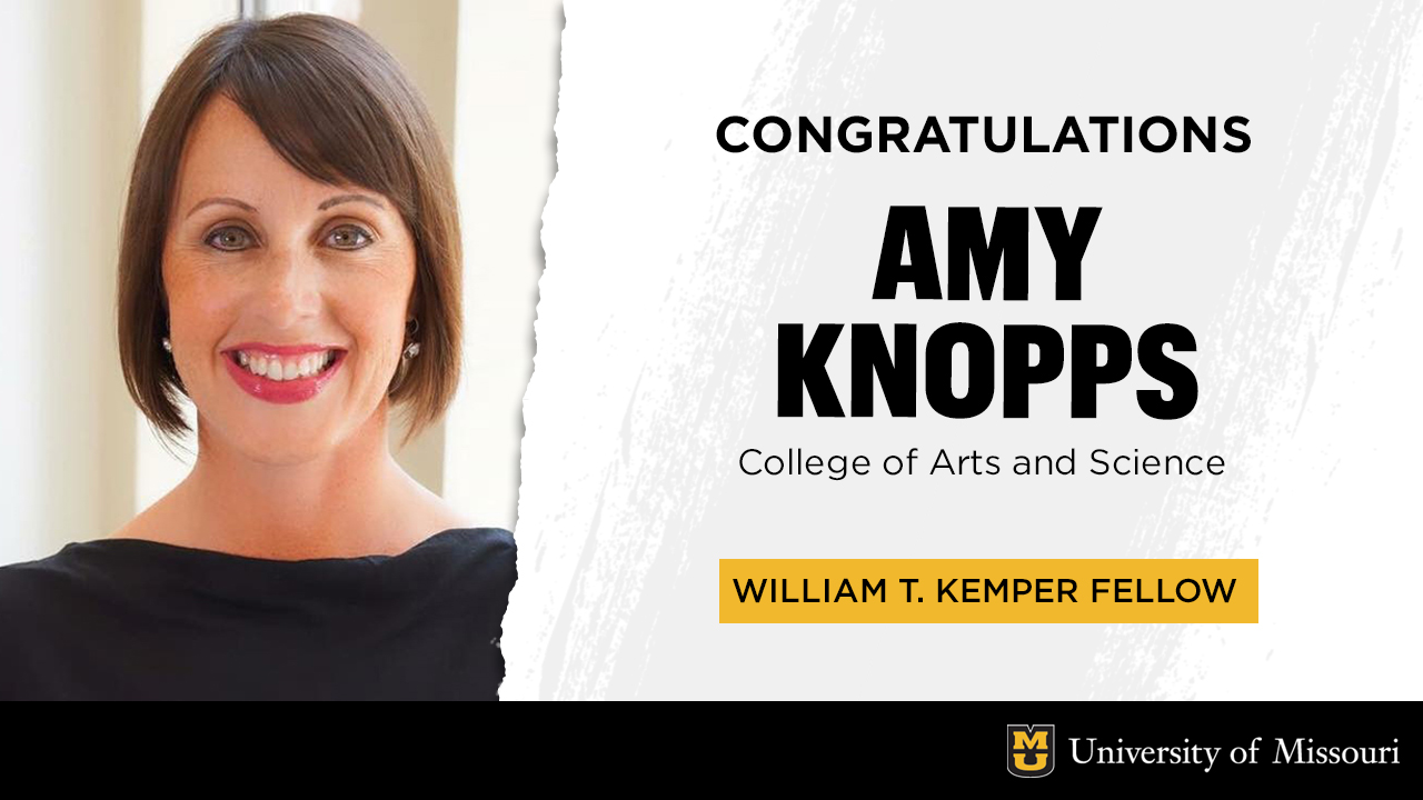 Amy Knopps awarded 2024 Kemper Fellowship for Teaching Excellence