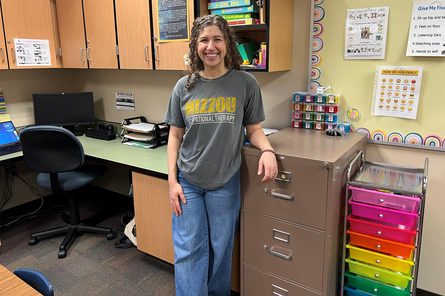 Back to school: Occupational therapist Rebecca Vasta is helping ...